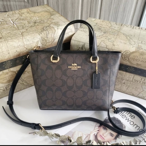 Coach | Bags | Nwt Coach Alice Satchel In Signature Canvas Bag ...